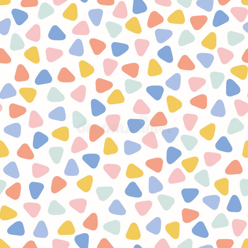 Cute Triangle Shape Pattern Background Design Stock Vector ...