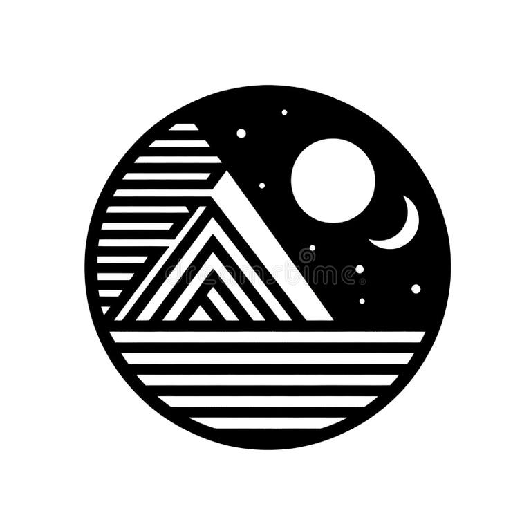 Triangle Mountains Vector Illustration Design Stock Illustration ...