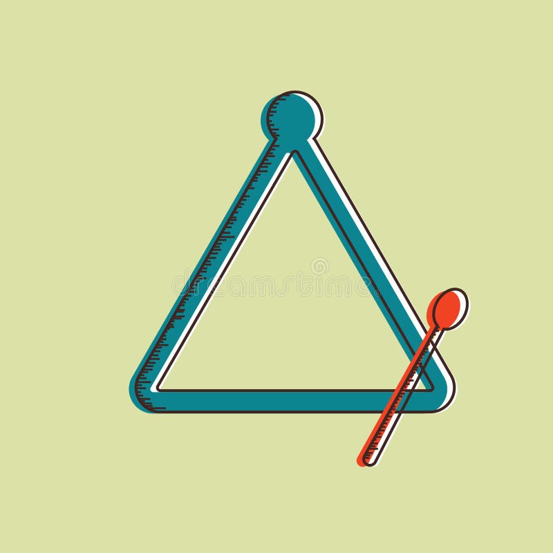 Triangle music stock vector. Illustration of original - 83949824