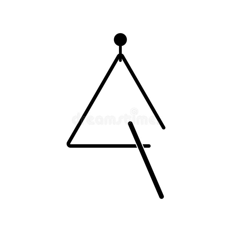 Triangle Musical Icon Vector Stock Vector - Illustration of stainless ...