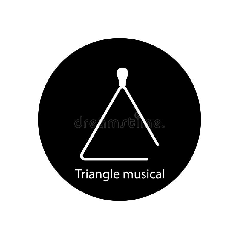 Triangle Musical Icon Vector Stock Vector - Illustration of pictogram ...