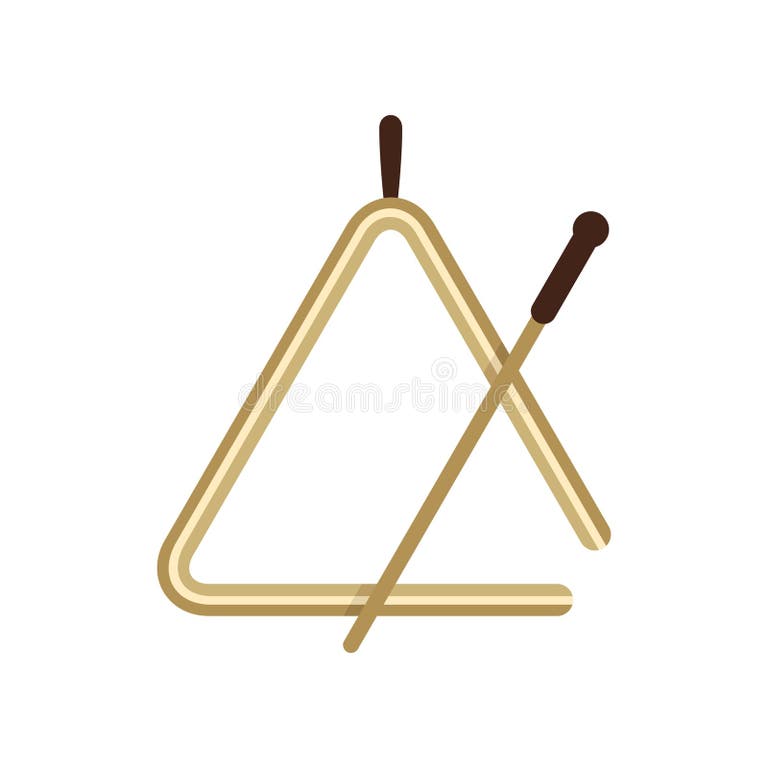 Triangle Musical Instrument Vector Illustration. Percussion Music ...