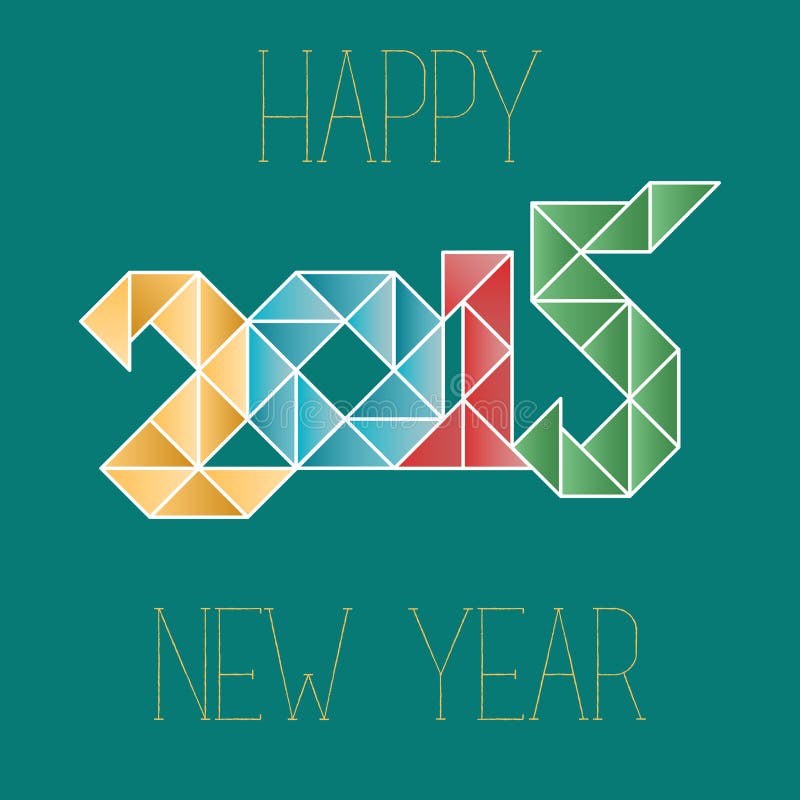 Triangle Number 2015 stock vector. Illustration of frame - 47037222