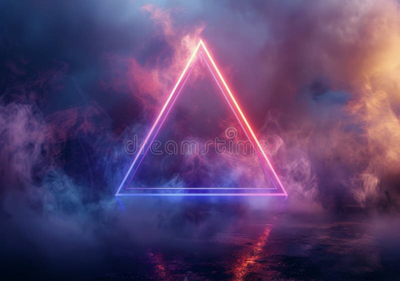 Triangle Object Floating in Water Stock Image - Image of figure ...