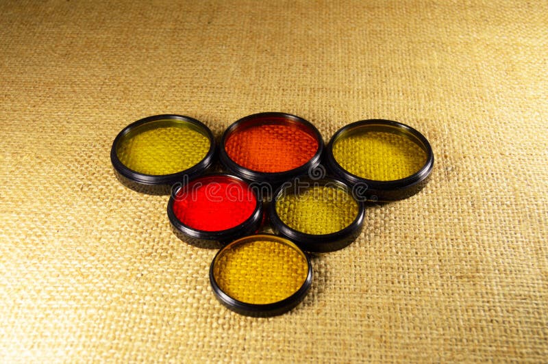 Optical Filters Mirage 3 F.P. and Mirage 5 F. Stock Photo - Image of ...