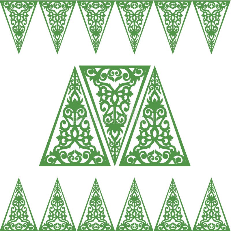 Triangle Ornament Baroque Frames Stock Vector - Illustration of color ...