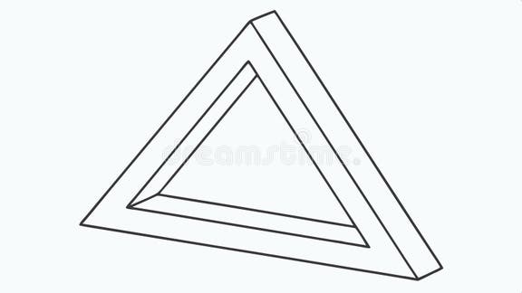 Triangle Outline Thick Bold, Strong Geometric Shape for High Visual ...