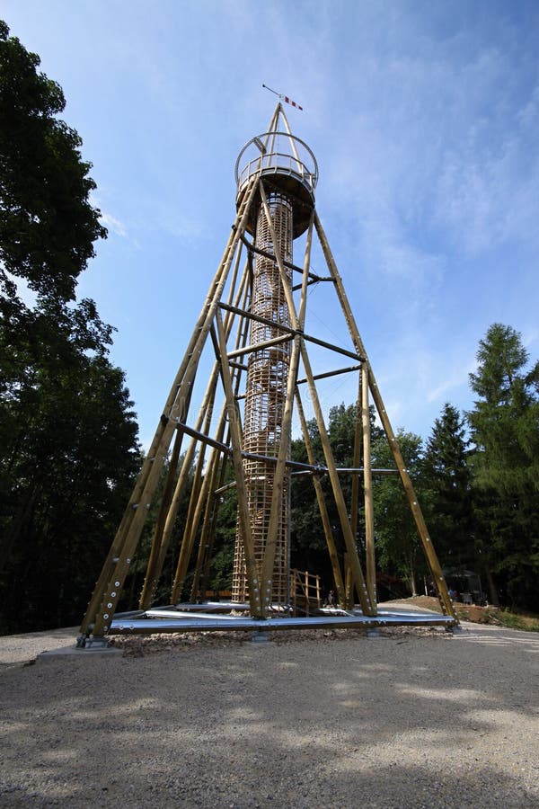 Modern Outlook Tower with Two Level Floors Stock Photo - Image of kotel ...
