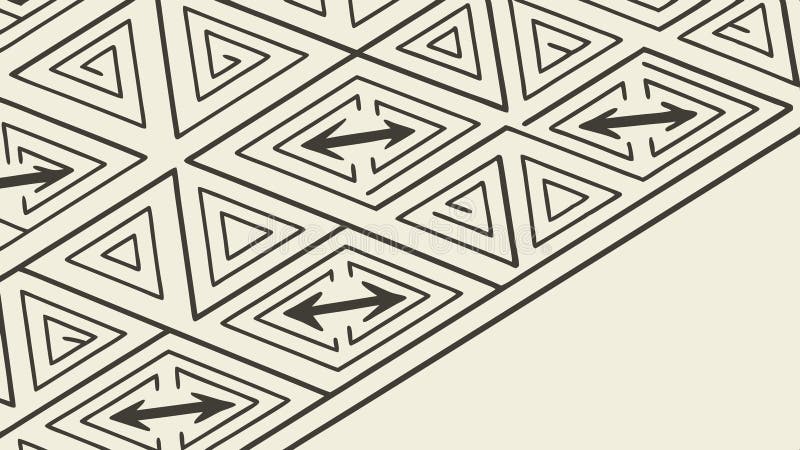 Triangle Pattern with Arrows, Geometric Vector Background Design ...