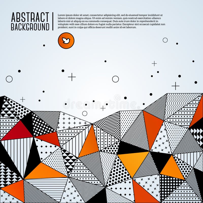 Retro Transparent Shapes Pattern Stock Vector - Illustration of ...