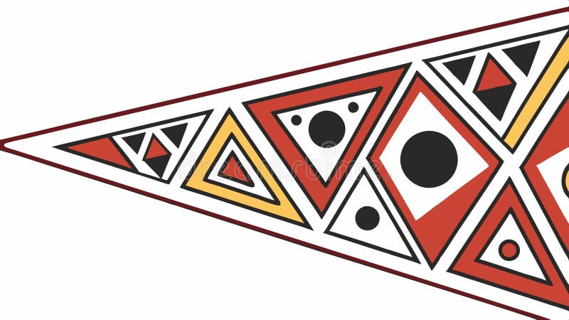 Triangle Pattern Border, Modern Abstract Frame Vector Design Generative ...