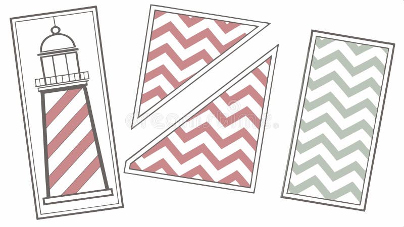 Triangle Pattern Borders, Decorative Frame and Design. Vector Design ...