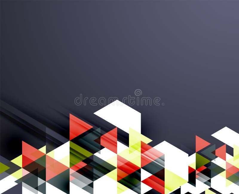 Triangle Pattern Composition, Abstract Background Stock Vector ...
