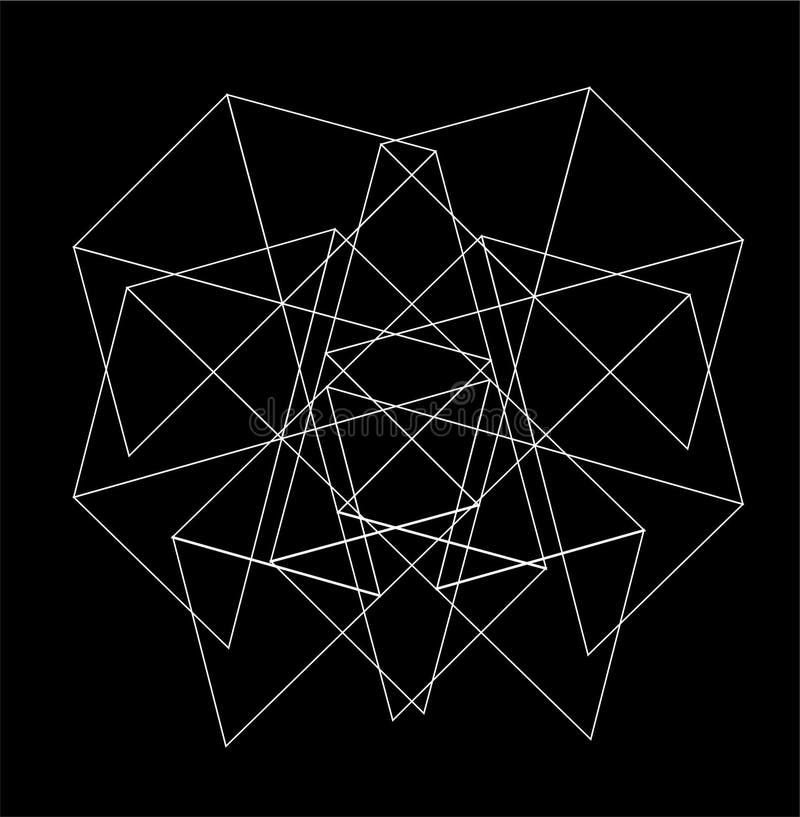 Triangle Pattern Hexagonal NETWORK Shape for Wallpaper and Abstract ...