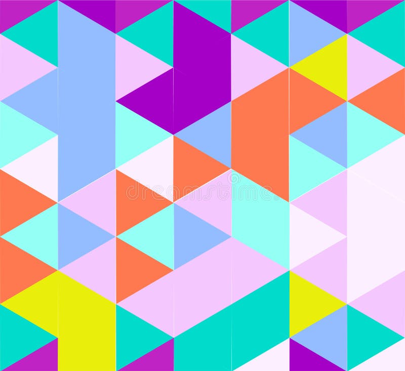 Triangle Pattern in Light Color Shades Stock Illustration ...