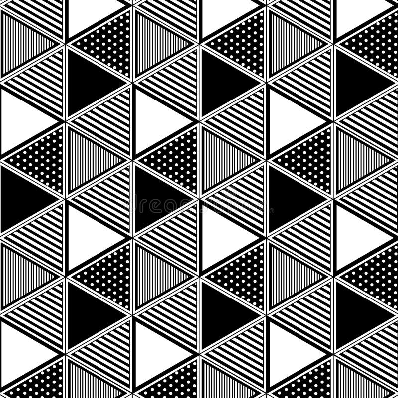 Mixed Triangle pattern stock vector. Illustration of abstract - 55812866