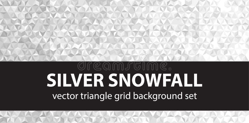 Silver Triangle Pattern. Seamless Vector Metallic Background Stock Vector - Illustration of ...