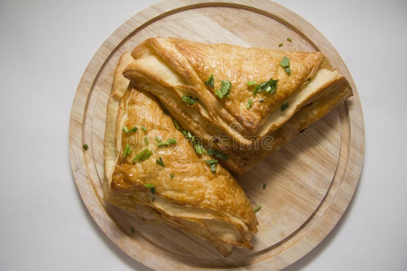 Triangle patties closeup stock photo. Image of sausage - 59437818