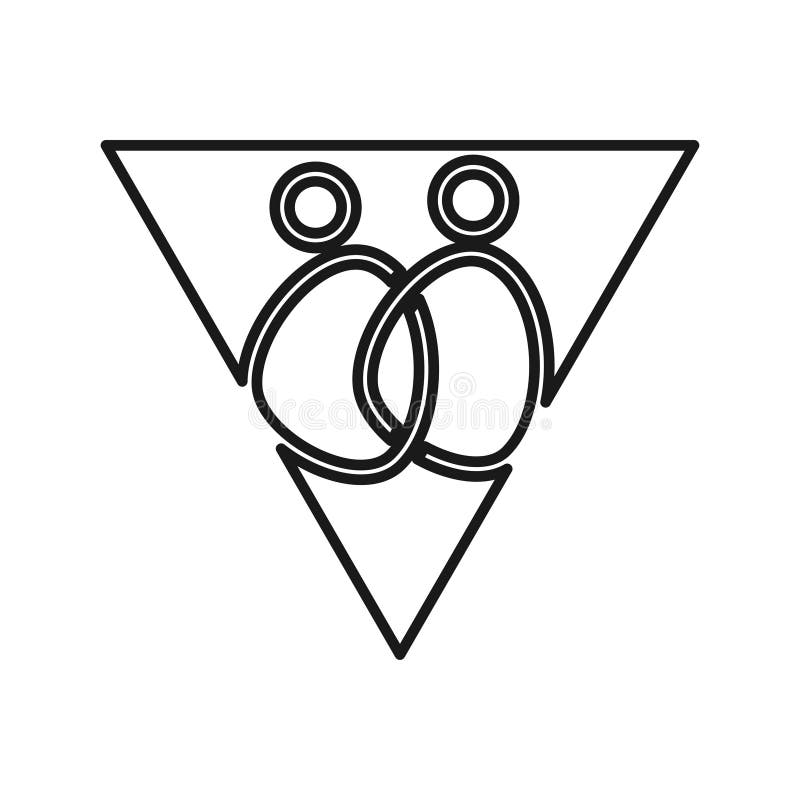 Triangle People Abstract Group Business Logo Vector Icon Symbol Graphic ...