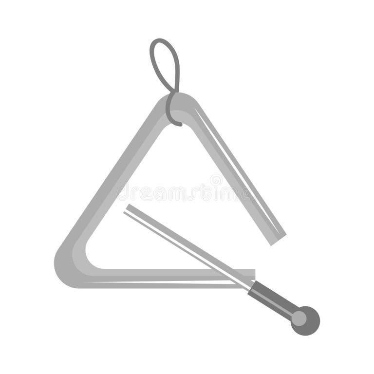 Triangle Percussion Instrument Stock Illustration - Illustration of ...