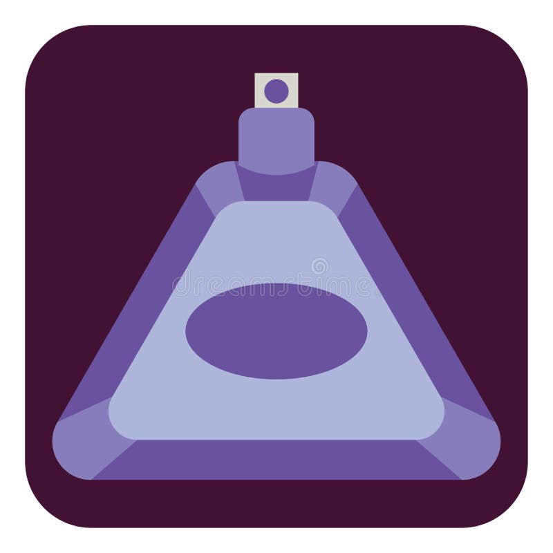 Triangle perfume, icon stock vector. Illustration of vector - 260371034