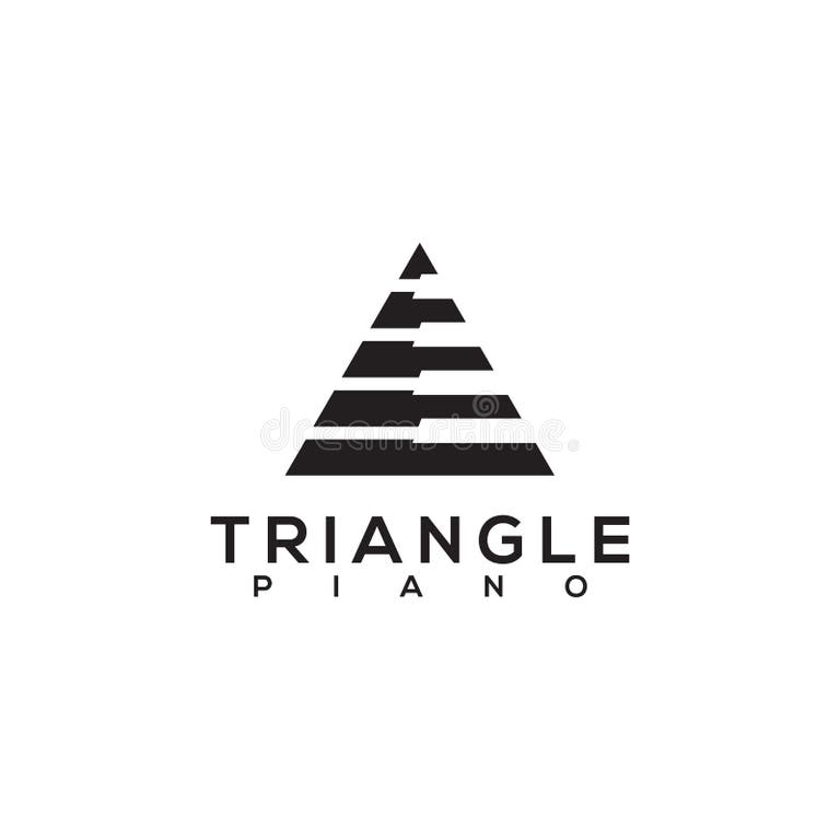 Triangle Piano Icon Logo Design Vector Template Stock Vector ...