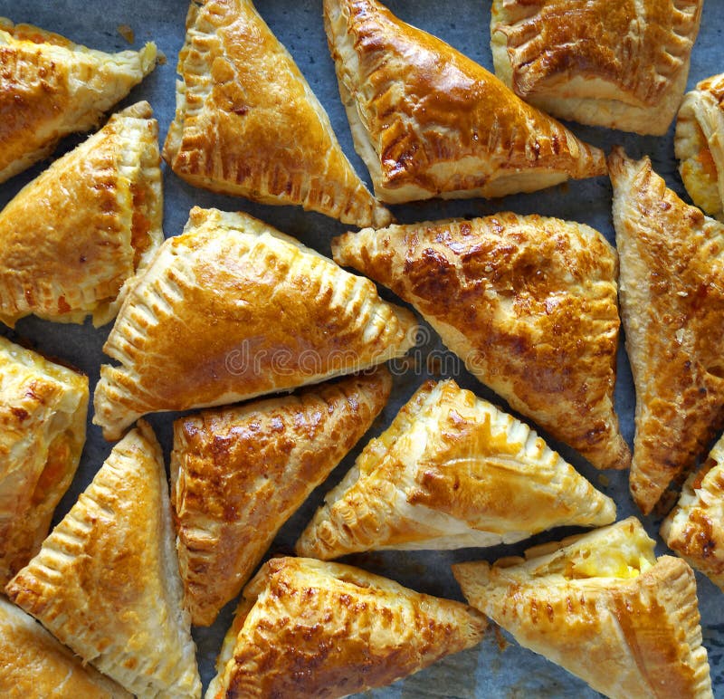 Triangle pies. stock photo. Image of quiche, diet, appetizing - 45976240