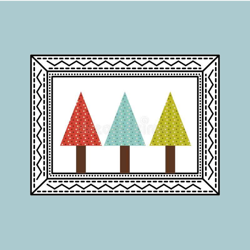 Triangle Pine Tree Icon. Merry Christmas Design. Vector Graphic Stock ...