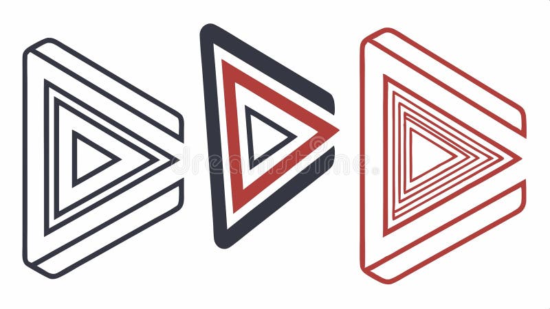 Triangle Play with City Town Building for Digital Media Logo Design Vector Stock Vector ...