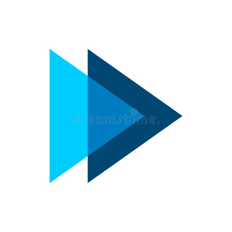 Triangle Play Button Logo Template Illustration Design. Vector EPS 10 ...
