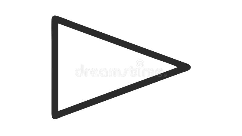 Triangle Play Icon: Start Video Audio Symbol Vector, Vector Design ...
