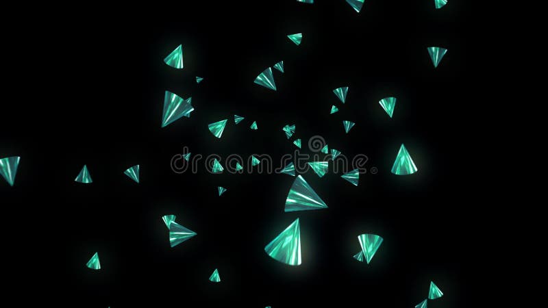 Triangle Polygon Explode Light Particle Animation Stock Footage - Video ...