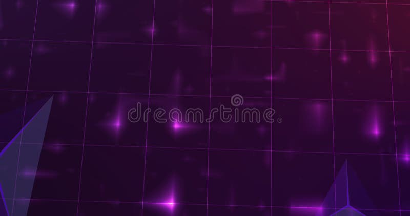 Triangle Polygon Moving Technology Dots Bg. Stock Illustration ...