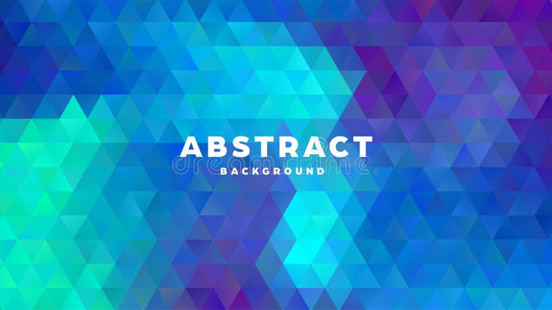 Triangle Polygonal Abstract Background. Colorful Gradient Design. Low ...