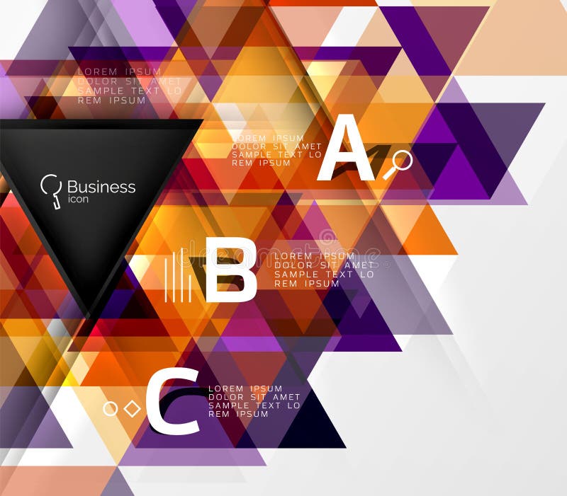 Triangle Polygonal Abstract Background Stock Vector - Illustration of ...