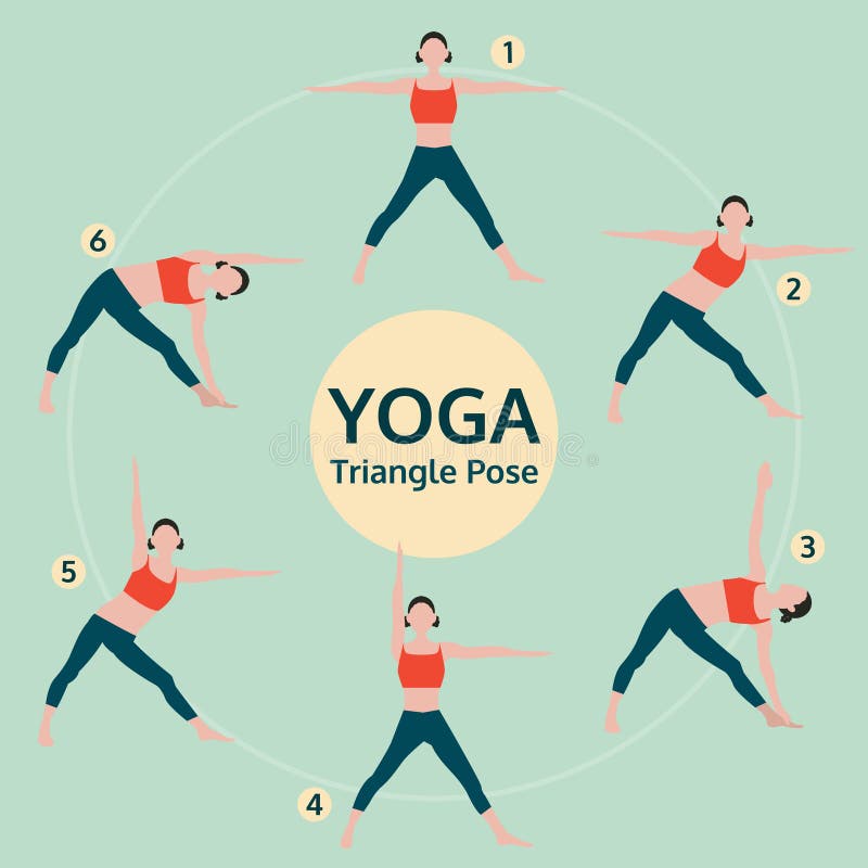 Yoga Illustration, Half Bridge Pose, Yoga Exercise Vector Stock Vector ...