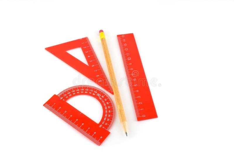 Compass, Protractor and Pencil Stock Photo - Image of education ...