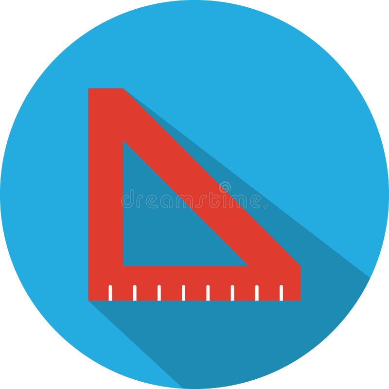 Triangle Protractor. Vector Illustration Decorative Design Stock Vector ...