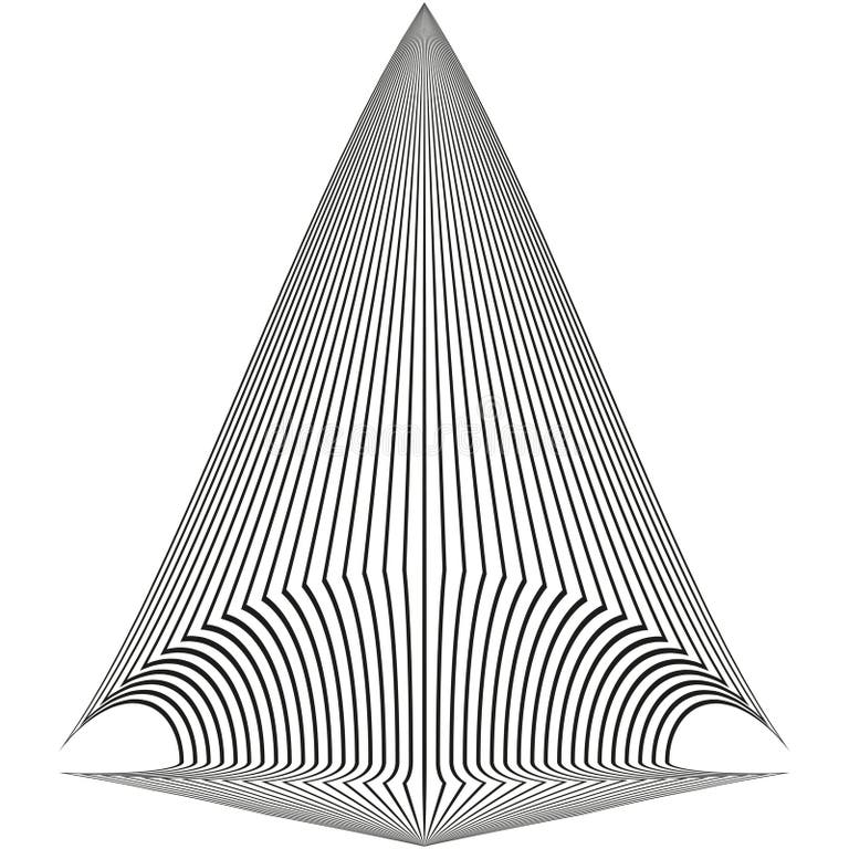 Triangle Pyramid Shape. Geometric Vector Form. Angular Abstract Design ...