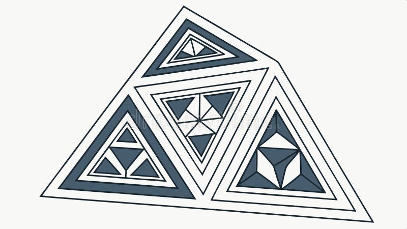 Triangle Pyramid Vector, Geometric Shape, 3D Form, Abstract Design ...