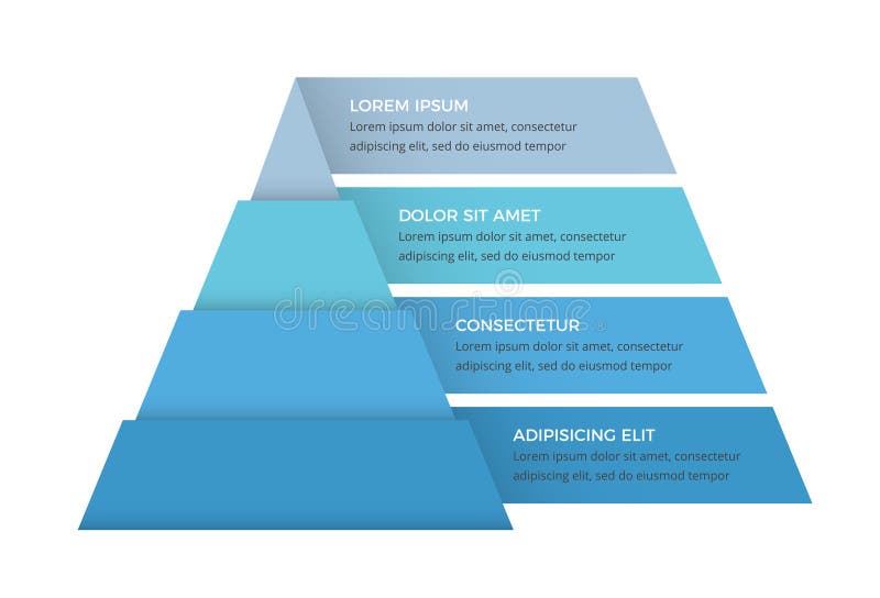 Triangle Pyramidal Chart stock vector. Illustration of pyramidal ...