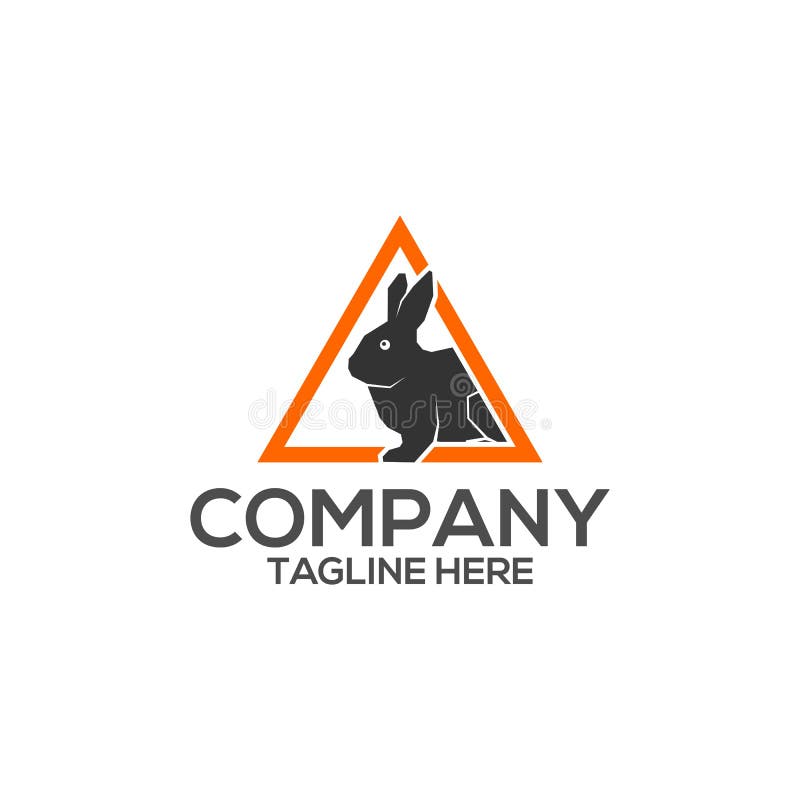 Triangle Rabbit Icon Vector Logo Stock Vector - Illustration of concept ...