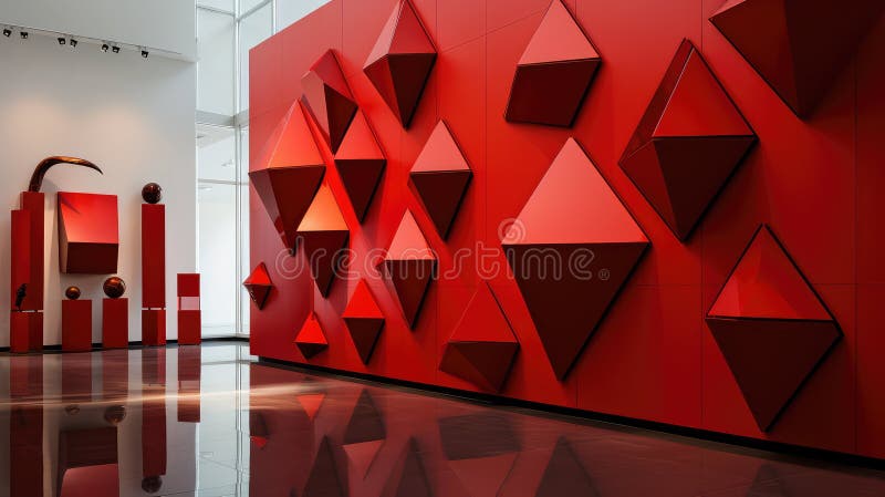 Triangle red triangles stock illustration. Illustration of impact ...