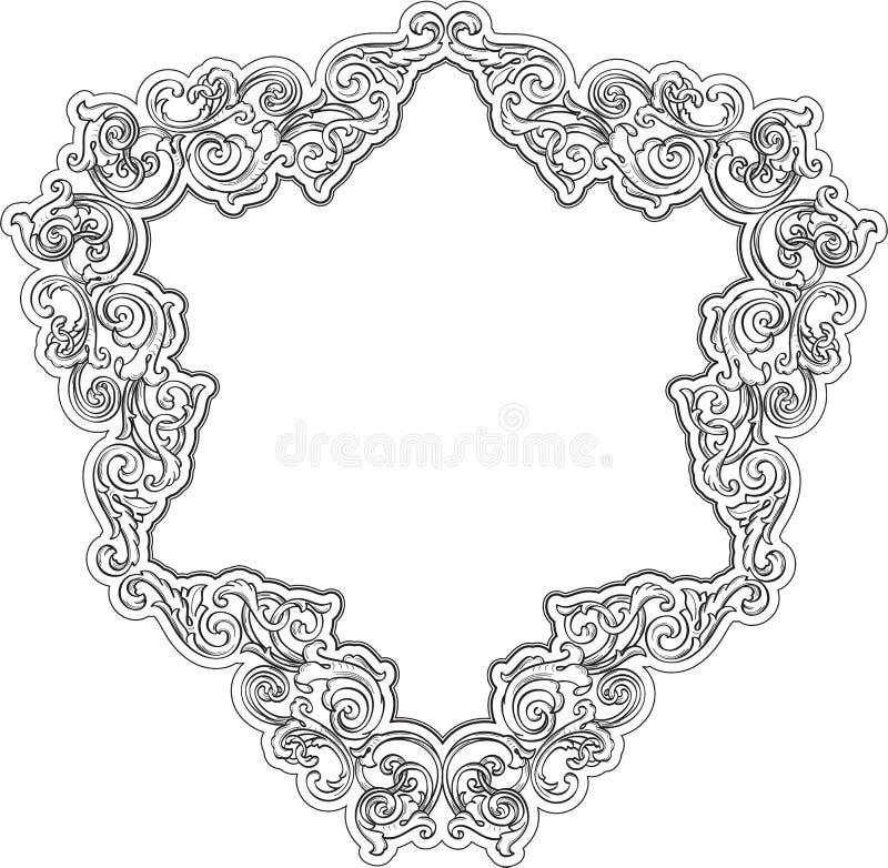 Triangle retro frame stock vector. Illustration of pattern - 66475356