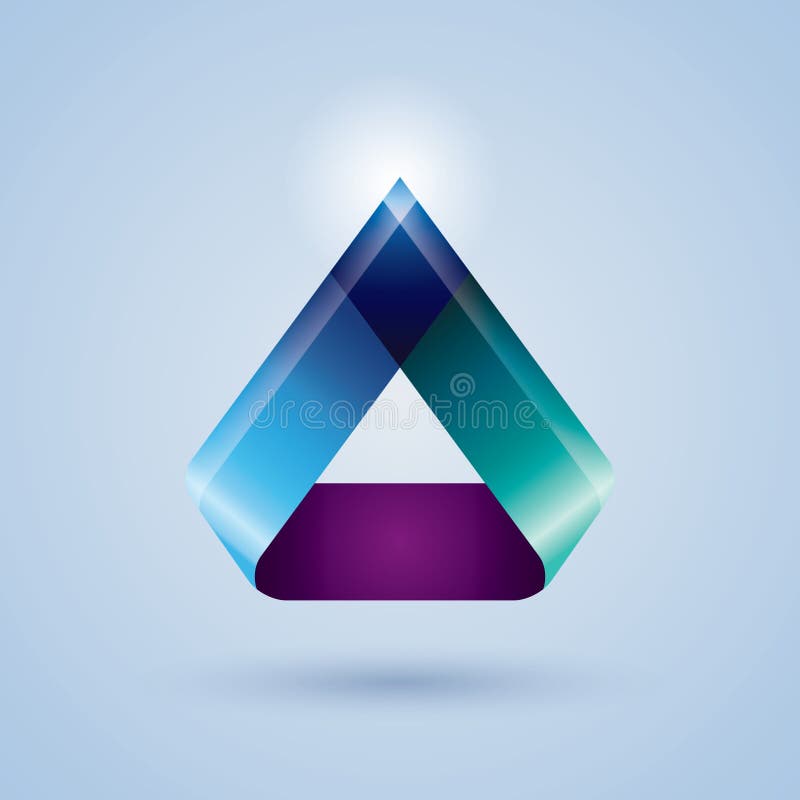 Triangle Ribbon Icon. Vector Illustration Decorative Design Stock ...