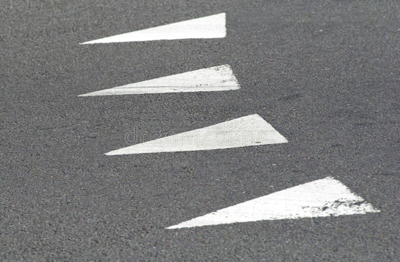 Triangle road marking stock image. Image of design, symbol - 93397505