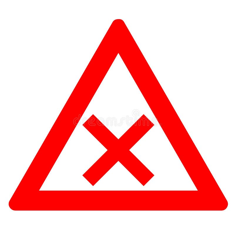 Triangle Road Safety Signs Awareness Transportation Stock Photo ...