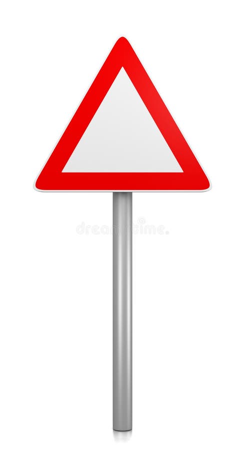 Triangle Road-Sign stock illustration. Illustration of generic - 90995596