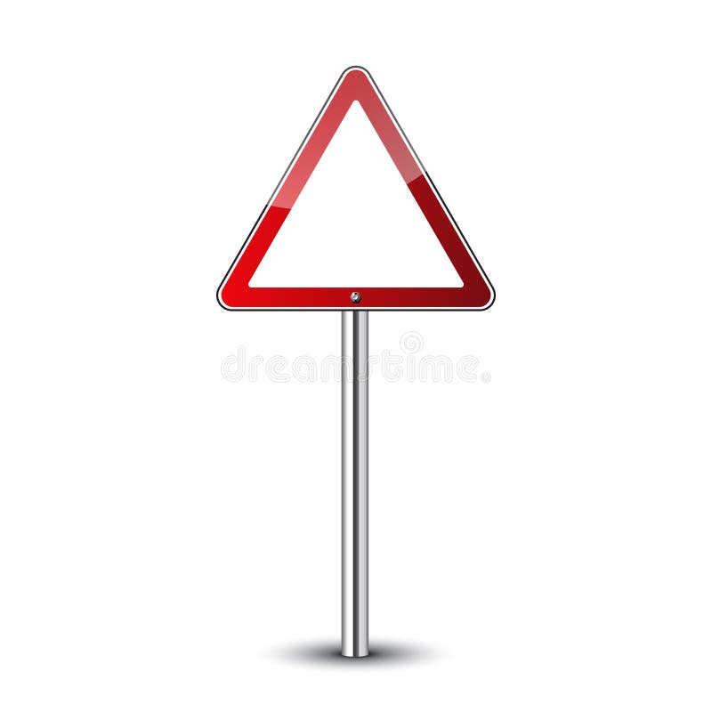 Blank Road Sign Triangle Stock Illustrations – 2,288 Blank Road Sign ...