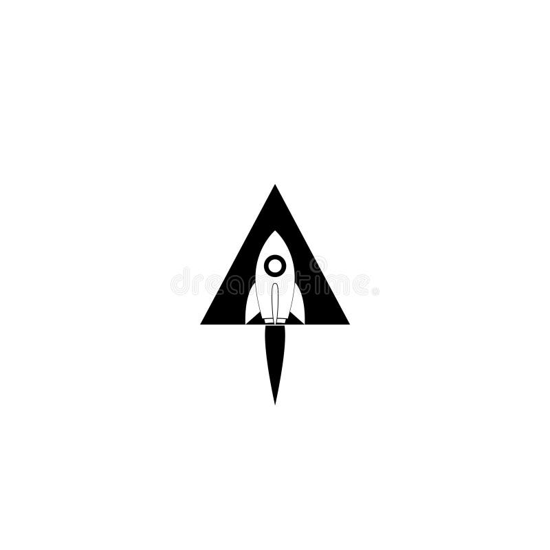 Rocket Icon Isolated on White Background Stock Vector - Illustration of ...